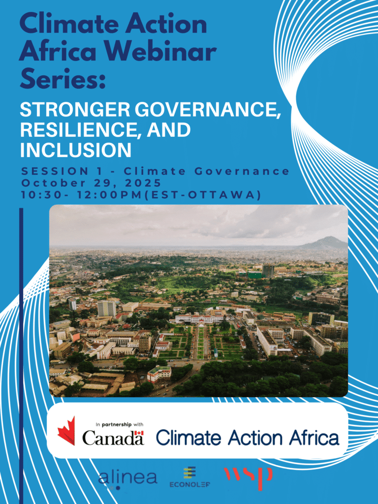 Webinar Series: “Stronger Governance, Resilience & Inclusion” - Climate ...